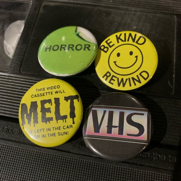 Accessories | Vhs Button Set | Poshmark
